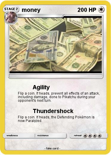 Pokémon money 502 502 - Agility - My Pokemon Card