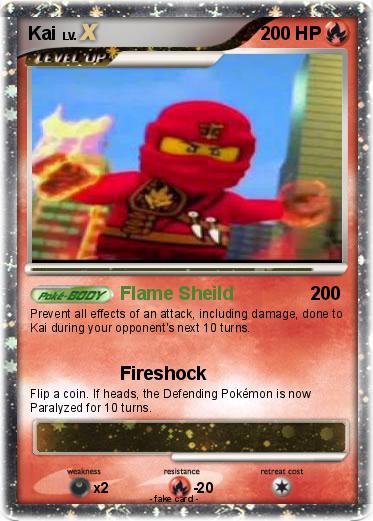 Pokémon Kai 1194 1194 - Flame Sheild - My Pokemon Card