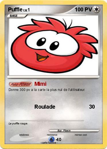 Pokémon Puffle 199 199 - Mimi - Ma carte Pokémon