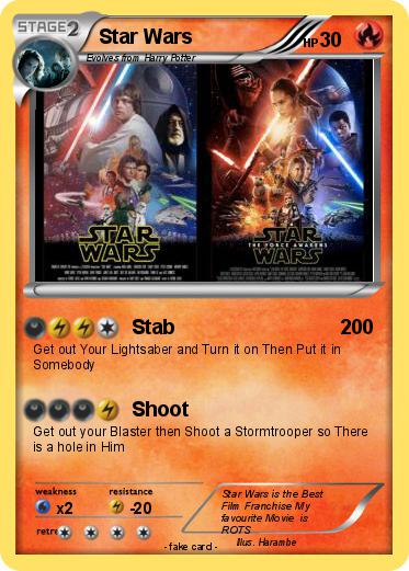 Pokémon Star Wars 306 306 - Stab - My Pokemon Card