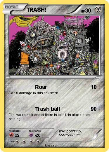 Pokémon TRASH 114 114 - Roar - My Pokemon Card