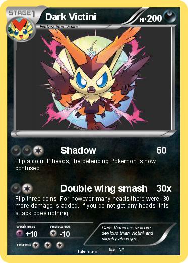 Pokémon Dark Victini 53 53 - Shadow - My Pokemon Card