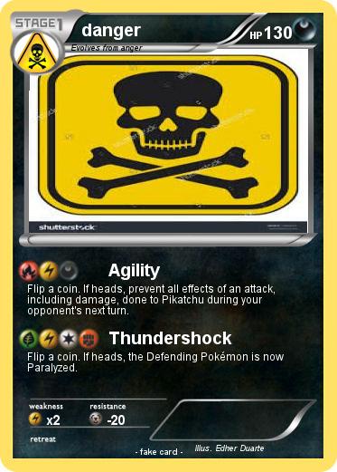 Pokémon danger 178 178 - Agility - My Pokemon Card