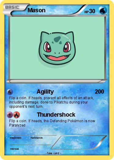 Pokémon Mason 417 417 - Agility - My Pokemon Card