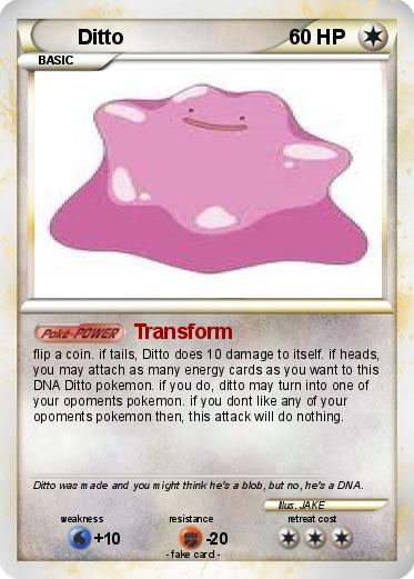 Pokémon Ditto 117 117 - Transform - My Pokemon Card