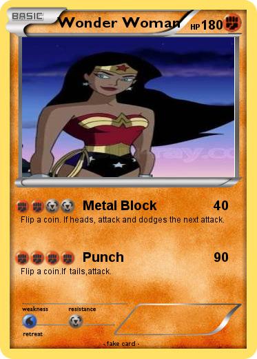 Pokémon Wonder Woman 82 82 - Metal Block - My Pokemon Card