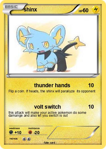 Pokémon shinx 233 233 - thunder hands - My Pokemon Card