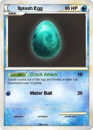 Pokémon Splash Egg - Crack Attack - My Pokemon Card