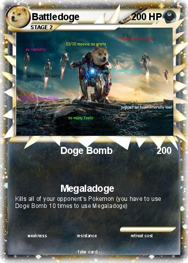 Pokémon Battledoge 1 1 - Doge Bomb - My Pokemon Card