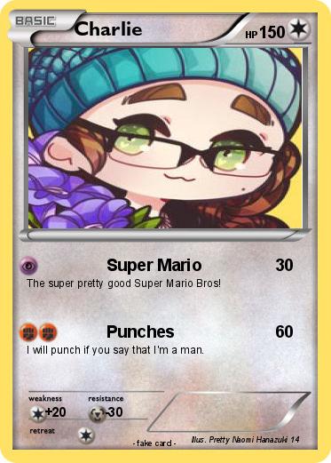 Pokémon Charlie 1568 1568 - Super Mario - My Pokemon Card