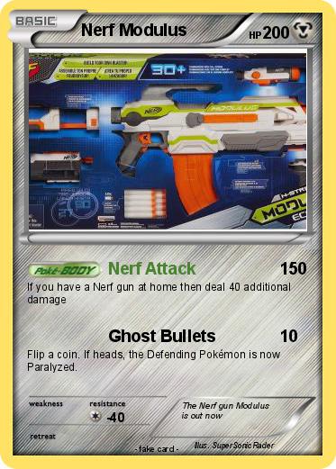 Pokémon Nerf Modulus - Nerf Attack - My Pokemon Card