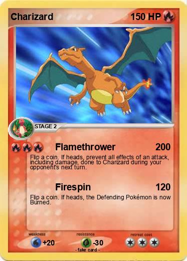 Pokémon Charizard 12367 12367 - Flamethrower - My Pokemon Card
