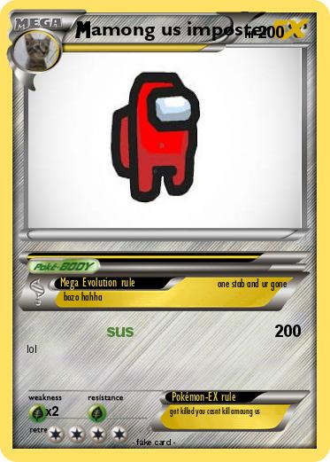 Pokémon among us imposter 6 6 - sus - My Pokemon Card