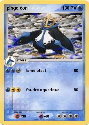 Pokémon pingoleon 242 242 - lame blast - Ma carte Pokémon