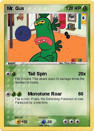 Pokémon Mr Gus 6 6 - Tail Spin - My Pokemon Card