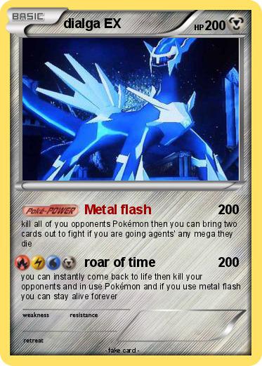 Pokémon dialga EX 250 250 - Metal flash - My Pokemon Card