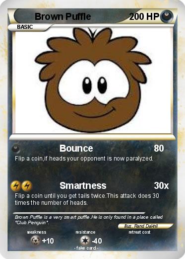 Pokémon Brown Puffle 8 8 - Bounce - My Pokemon Card