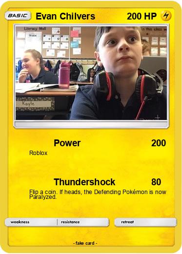 Pokémon Evan Chilvers - Power - My Pokemon Card