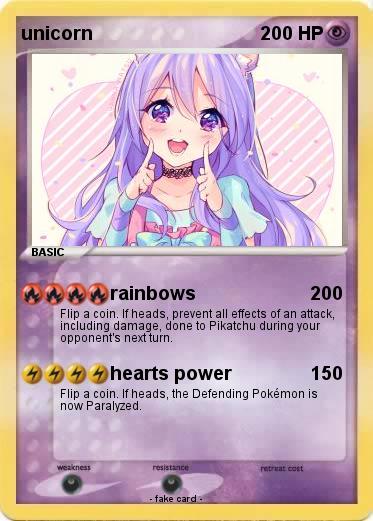 Pokémon unicorn 667 667 - rainbows - My Pokemon Card