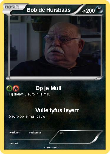 Pokémon Bob de Huisbaas 23 23 - Op je Muil - My Pokemon Card