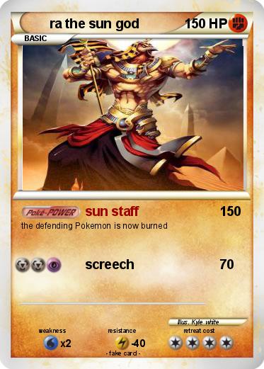 Pokémon ra the sun god 2 2 - sun staff - My Pokemon Card