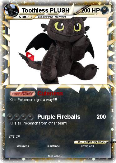 Pokémon Toothless PLUSH - Cuteness - My Pokemon Card