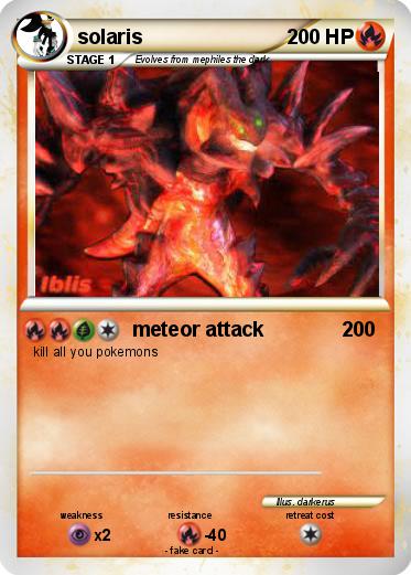 Pokémon solaris 26 26 - meteor attack - My Pokemon Card