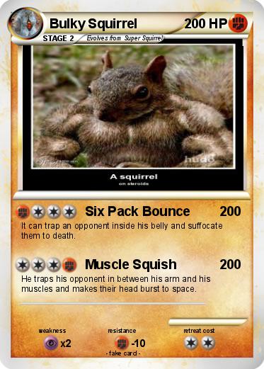 Pokémon Bulky Squirrel - Six Pack Bounce - My Pokemon Card
