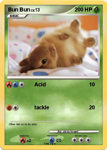 Pokémon Bun Bun 21 21 - Acid - My Pokemon Card