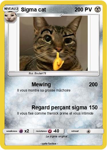 Pokémon Sigma cat 14 14 - Mewing - Ma carte Pokémon