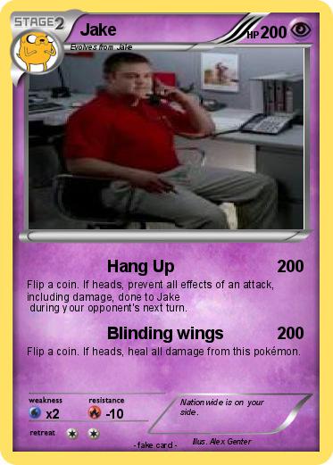 Pokémon Jake 1401 1401 - Hang Up - My Pokemon Card