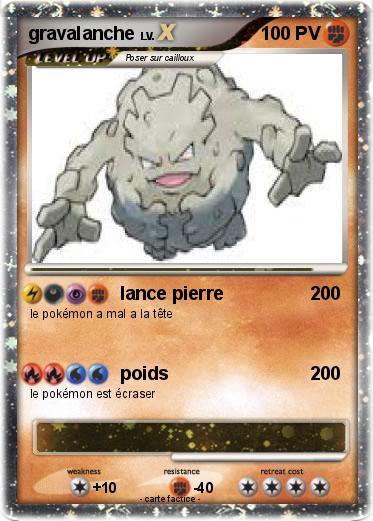 Pokémon gravalanche 13 13 - lance pierre - Ma carte Pokémon