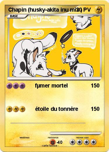 Pokémon Chapin husky akita inu mix - fµmer mortel - Ma carte Pokémon