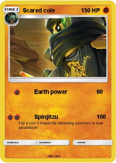 Pokémon Scared cole - Earth power - My Pokemon Card