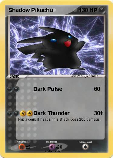 Pokémon Shadow Pikachu 981 981 - Dark Pulse - My Pokemon Card