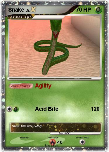 Pokémon Snake 577 577 - Agility - My Pokemon Card