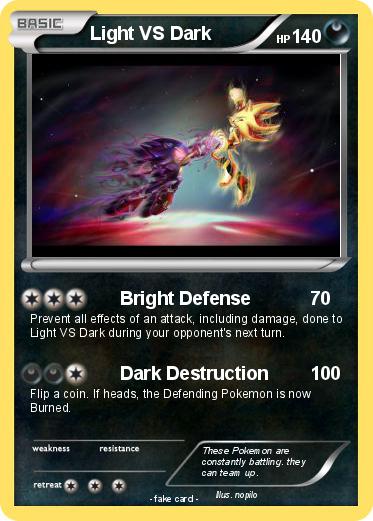 Pokémon Light VS Dark 3 3 - Bright Defense - My Pokemon Card