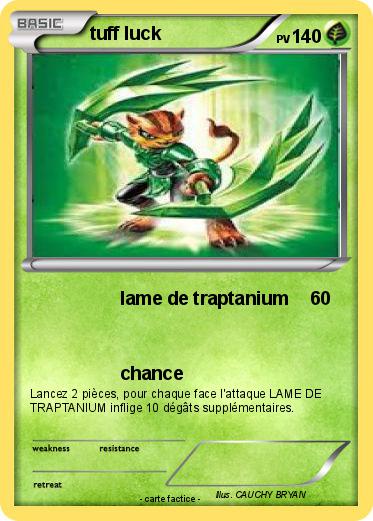 Pokémon tuff luck 1 1 - lame de traptanium - Ma carte Pokémon