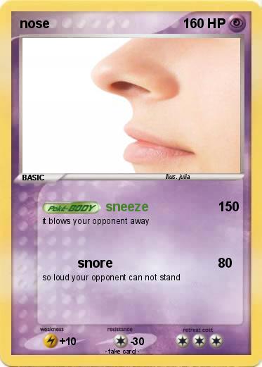 Pokémon nose 56 56 - sneeze - My Pokemon Card