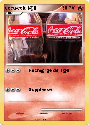 Pokémon coca cola f il - Rech@rge de f@il - Ma carte Pokémon