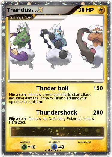 Pokémon Thandus - Thnder bolt - My Pokemon Card