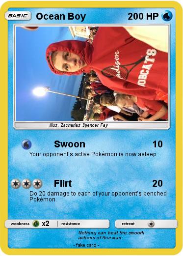 Pokémon Ocean Boy - Swoon - My Pokemon Card