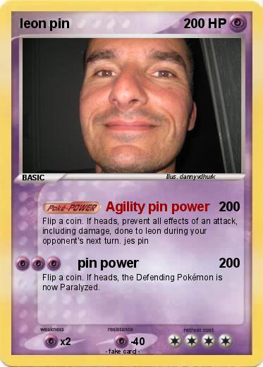 Pokémon leon pin - Agility pin power - My Pokemon Card