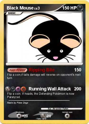 Pokémon Black Mouse - Ripping Bite - My Pokemon Card