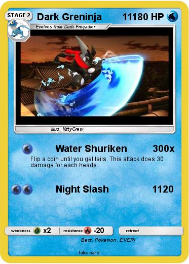 Pokémon Dark Greninja 11 1 1 - Water Shuriken 300x - My Pokemon Card