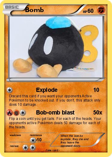 Pokémon Bomb 831 831 - Explode - My Pokemon Card