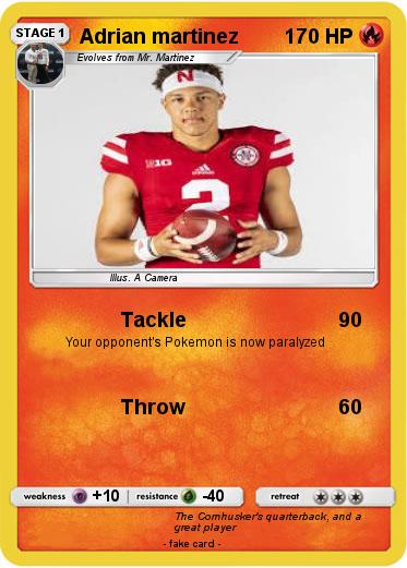 Pokémon Adrian martinez - Tackle - My Pokemon Card