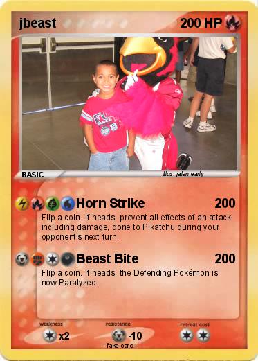 Pokémon jbeast - Horn Strike - My Pokemon Card