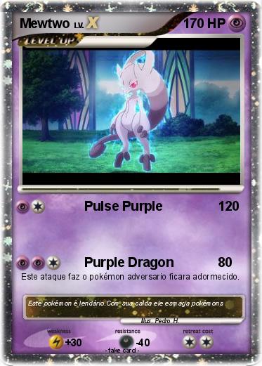 Pokémon Mewtwo 4109 4109 - Pulse Purple - My Pokemon Card