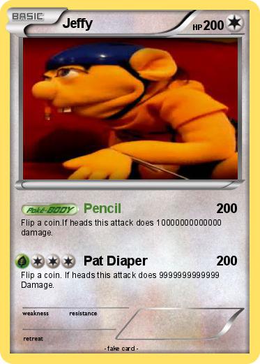 Pokémon Jeffy 139 139 - Pencil - My Pokemon Card